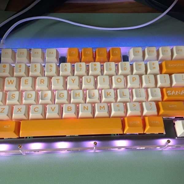 Banana Split Keyboard - Etsy