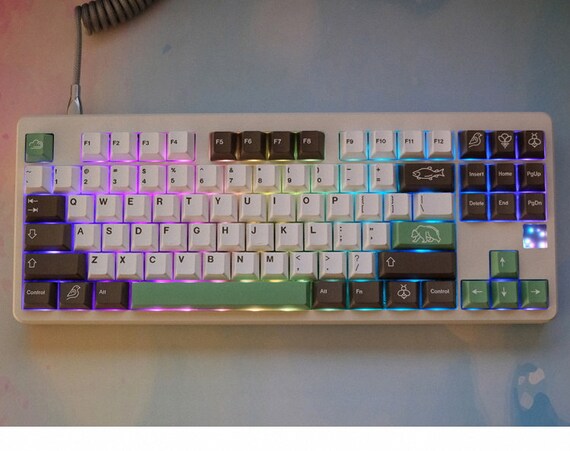 Computers & Peripherals PBT Keycap Set Dye-Sub Cherry Profile GMK Café ...