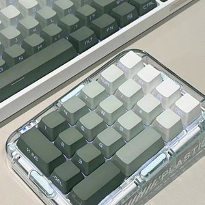 Gradient Green Keycap Set PBT OEM Keycap for Mechanical Gaming Keyboard ...