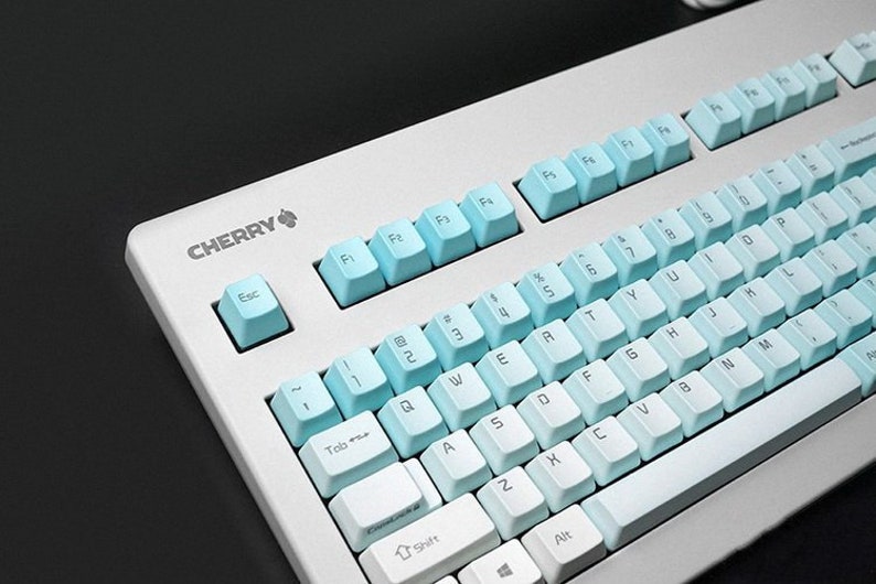 Ice Blue Personality Mechanical Keyboard Keycaps Water | Etsy