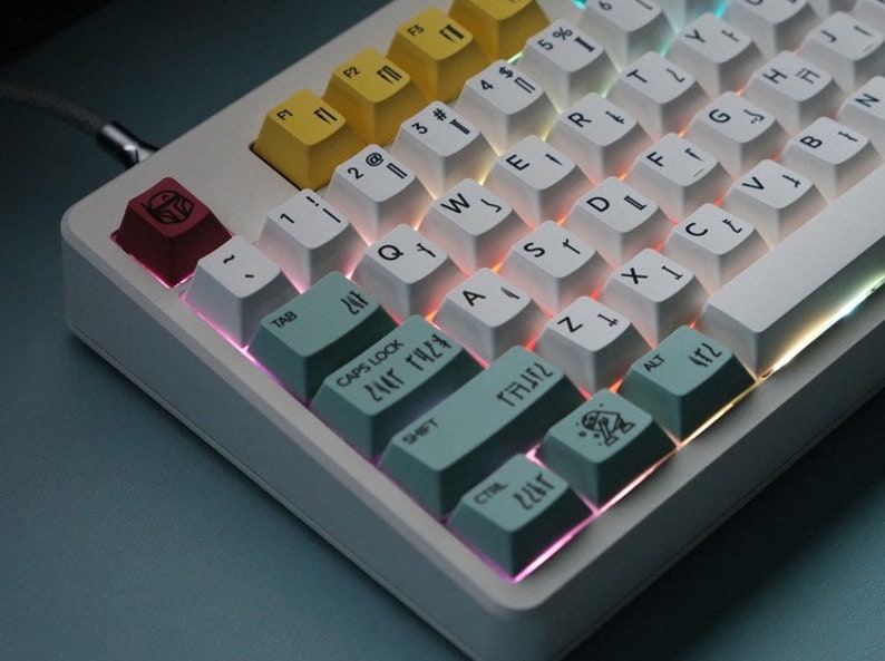 141 Keys Cool Keycap Sets Cherry Profile PBT Dye-sub Keycap - Etsy