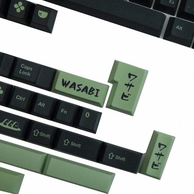 GMK Wasabi Keycap Set Dye-sub Cherry Profile PBT Keycaps for - Etsy Canada