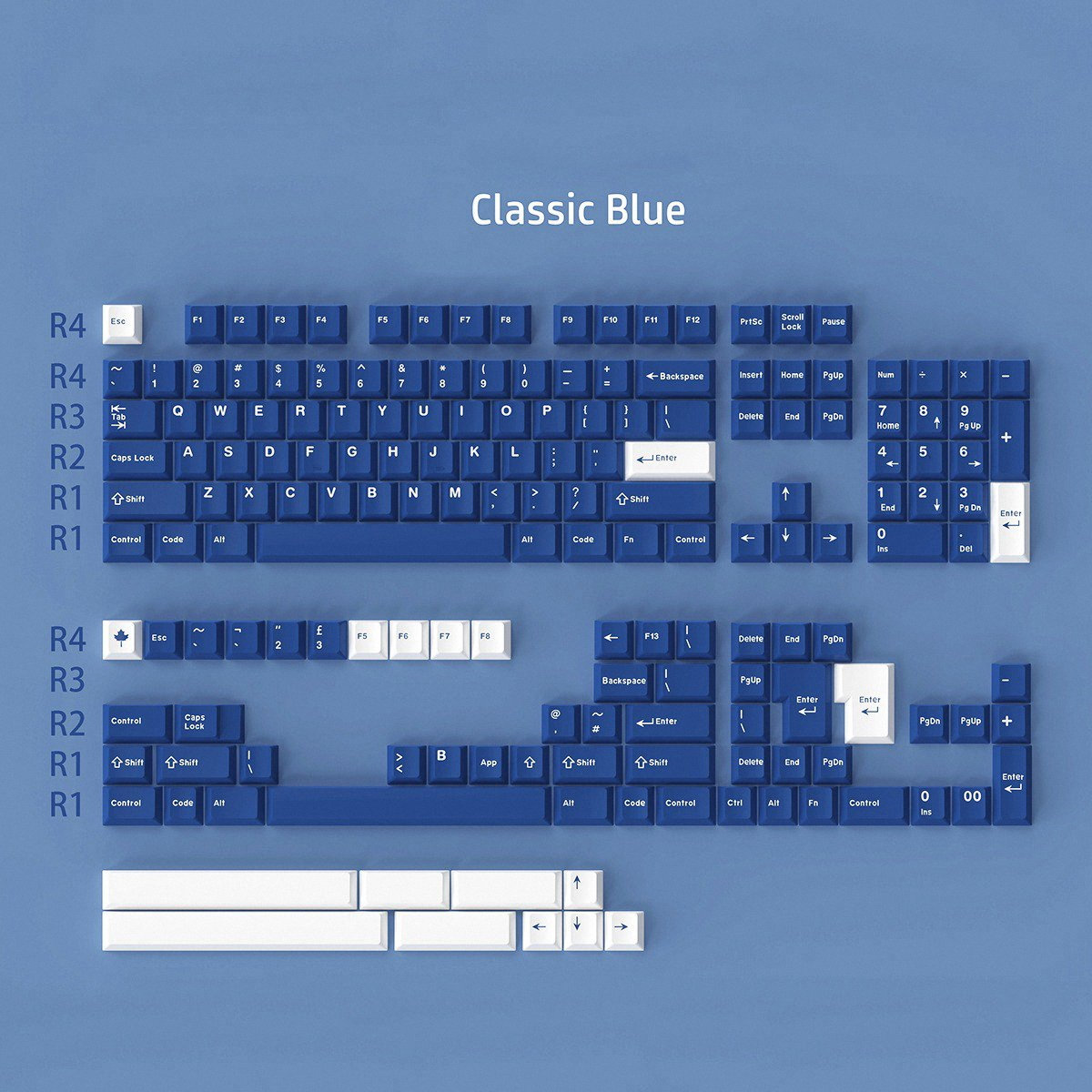 173 Keys GMK Apollo Keycap Set Double Shot Cherry Profile Keycaps For ...