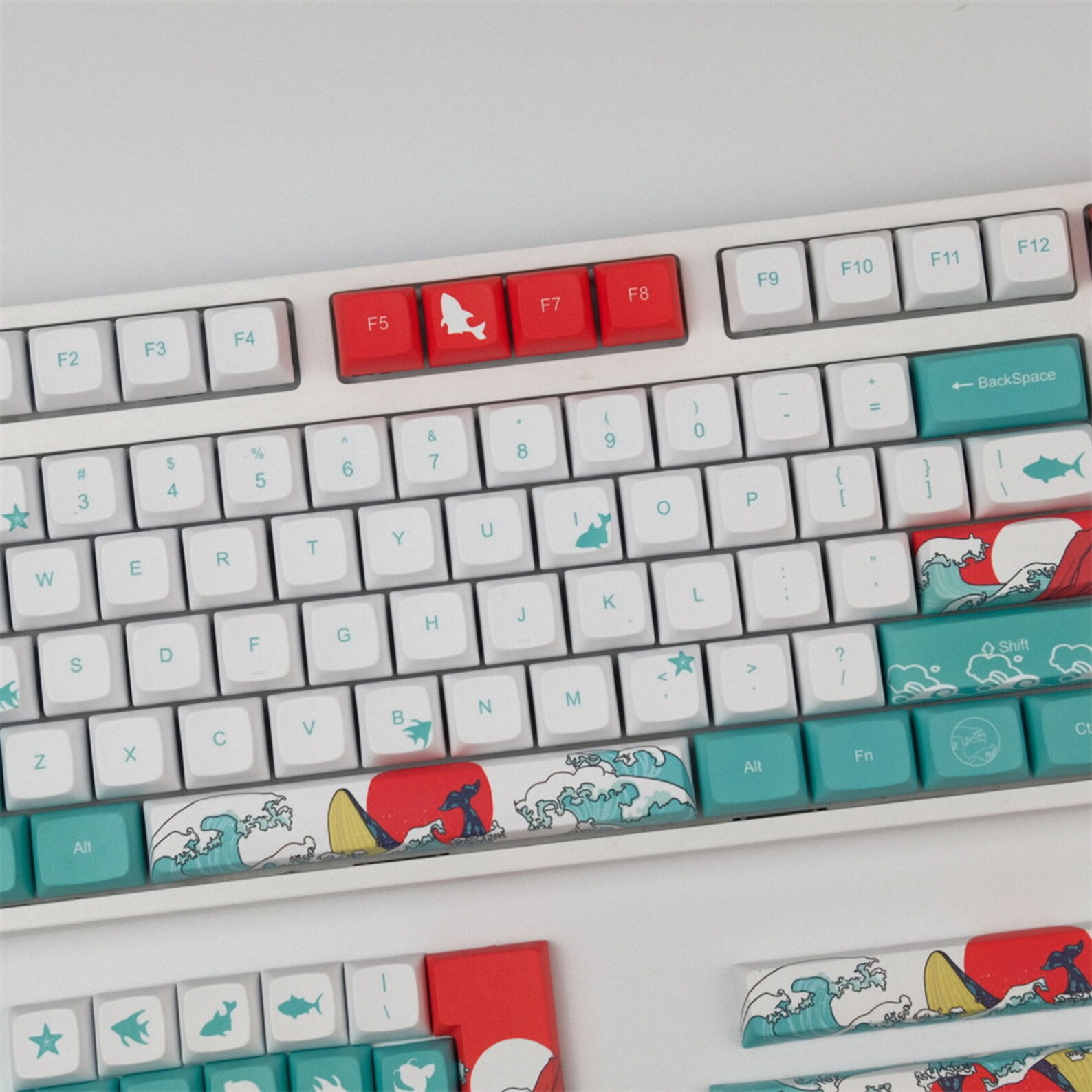 PBT Keycap Set XDA Keycaps Dye-sublimation Ukiyo-e Japan Manga - Etsy