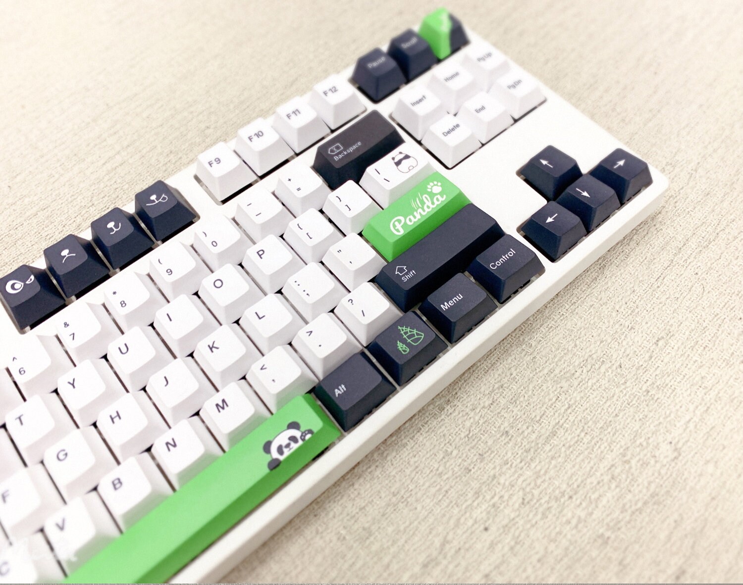 Cute Panda Keycap Set Cherry Profile PBT Personalized Keycaps - Etsy