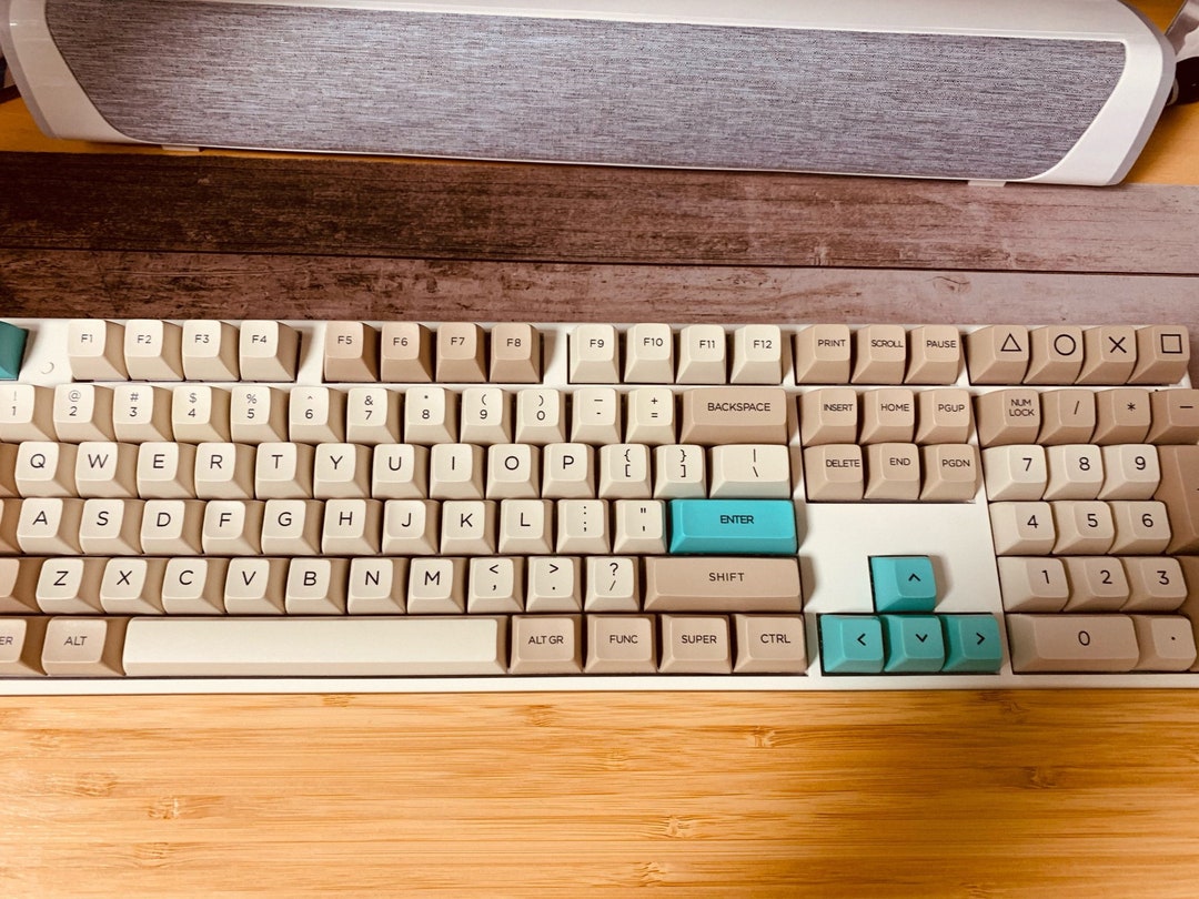 SA Profile Dye Sub Keycap Set PBT Plastic Retro Beige for Mechanical ...