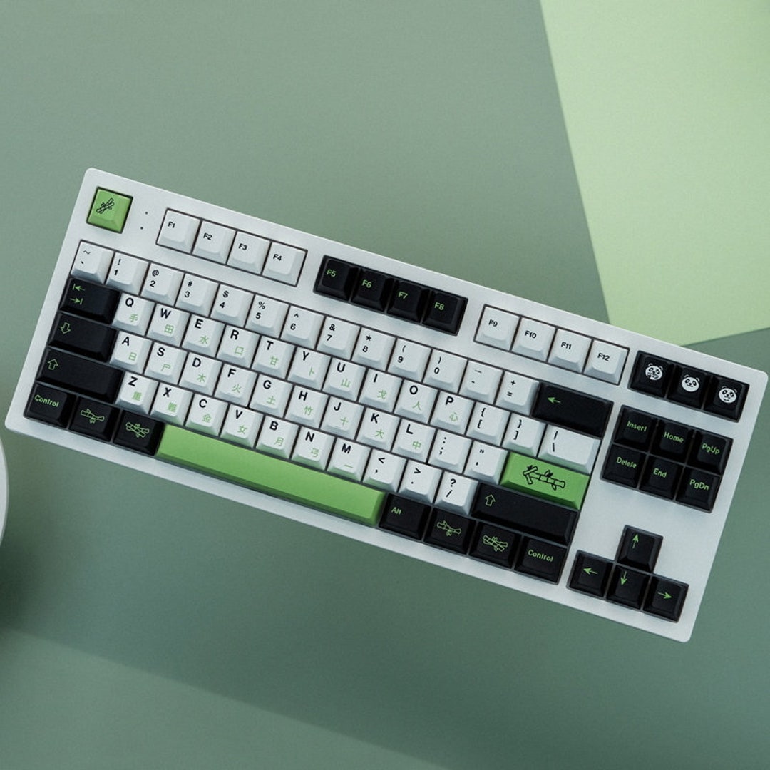 GMK Panda Keycap Set Cherry Profile PBT Copritasti personalizzati per ...
