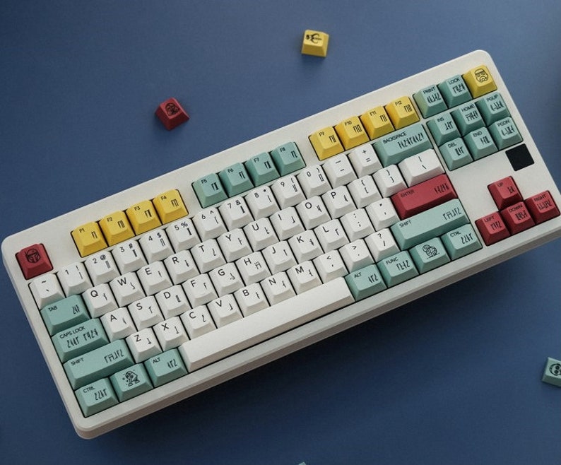 141 Keys Cool Keycap Sets Cherry Profile PBT Dye-sub Keycap - Etsy