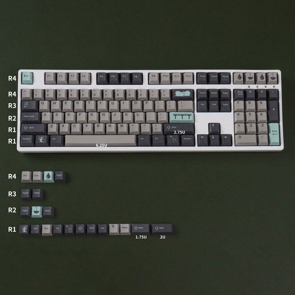 Computers & Peripherals GMK Rainy Day Keycaps PBT Dye-Sub Cherry ...