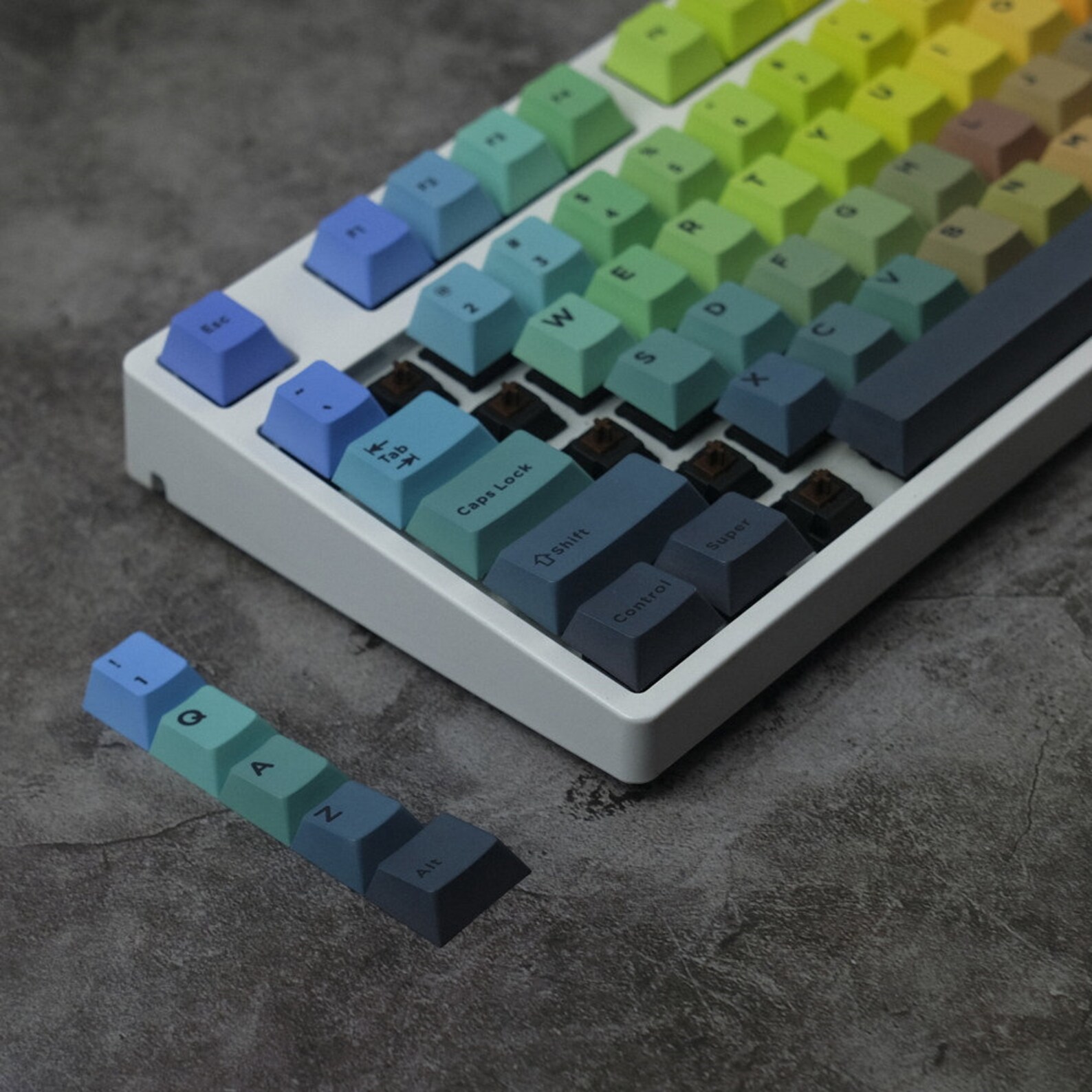 Aurora Keycap Sets Cherry Profile Rainbow Keycap for - Etsy