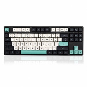 XDA Keycap Set White Blue Color PBT Keycap Sets for Mechanical Keyboard ...