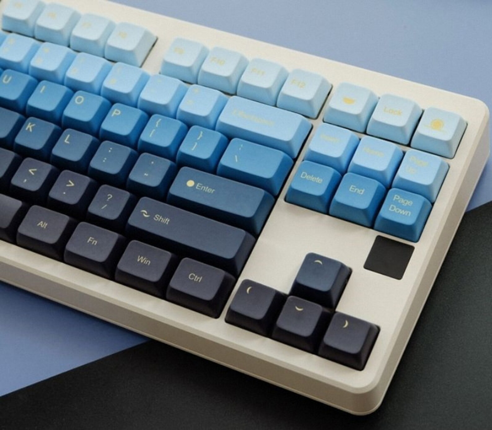 123 Keys PBT Keycap Set XDA /cherry Profile Keycaps Blue White - Etsy ...