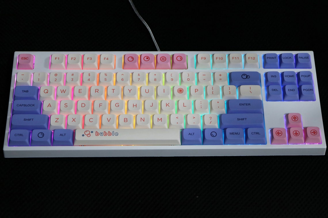 127 Keys Cute Bubble Keycap Set XDA Profile Keycaps - Etsy