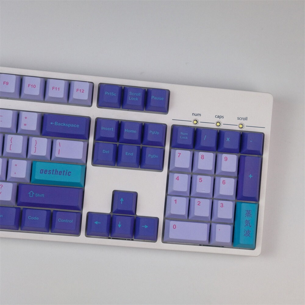 GMK Vaporwave PBT Keycaps Cherry Profile Dye Sub Personalized - Etsy Canada