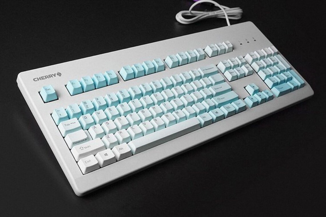Ice Blue Personality Mechanical Keyboard Keycaps Water | Etsy