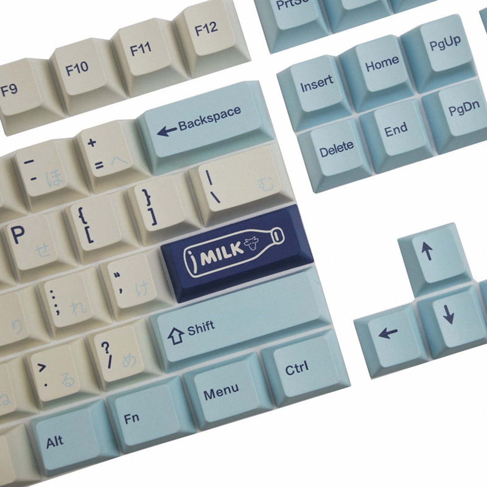 140 Keys Fruity Milk Keycap Sets Cherry Profile Keycaps - Etsy