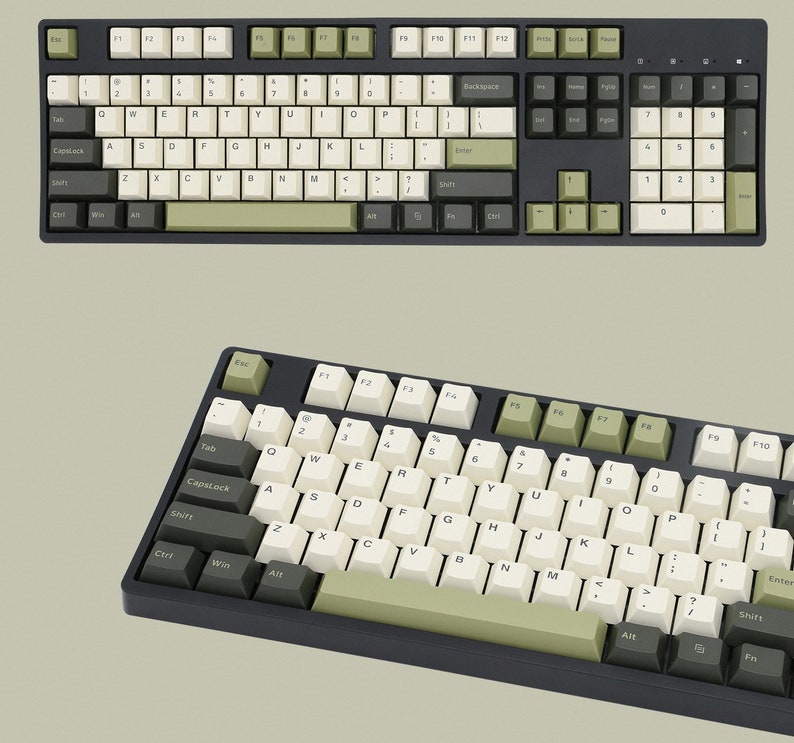 159 Keys GMK Olive Keycap Set Cherry Profile PBT Keycaps for - Etsy Canada