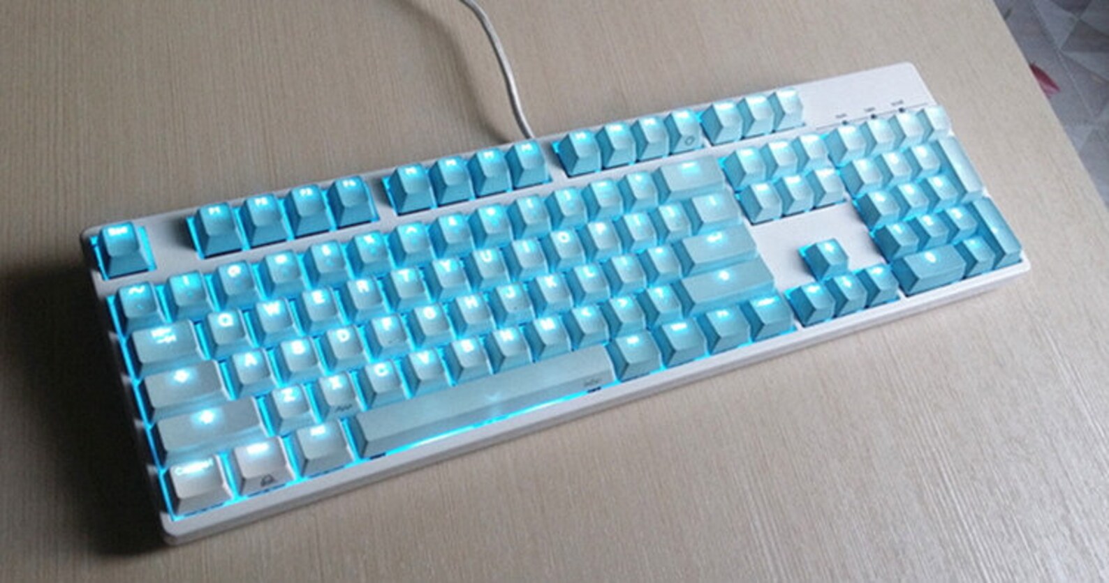 Ice Blue Personality Mechanical Keyboard Keycaps Water | Etsy
