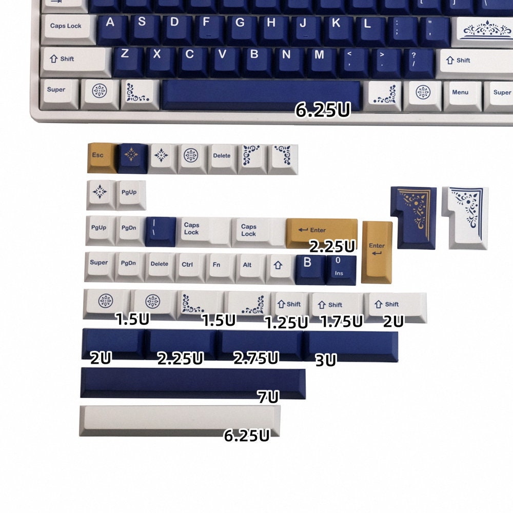 140 Keys GMK Lazurite PBT Keycaps Cherry Profile Dye Sub - Etsy