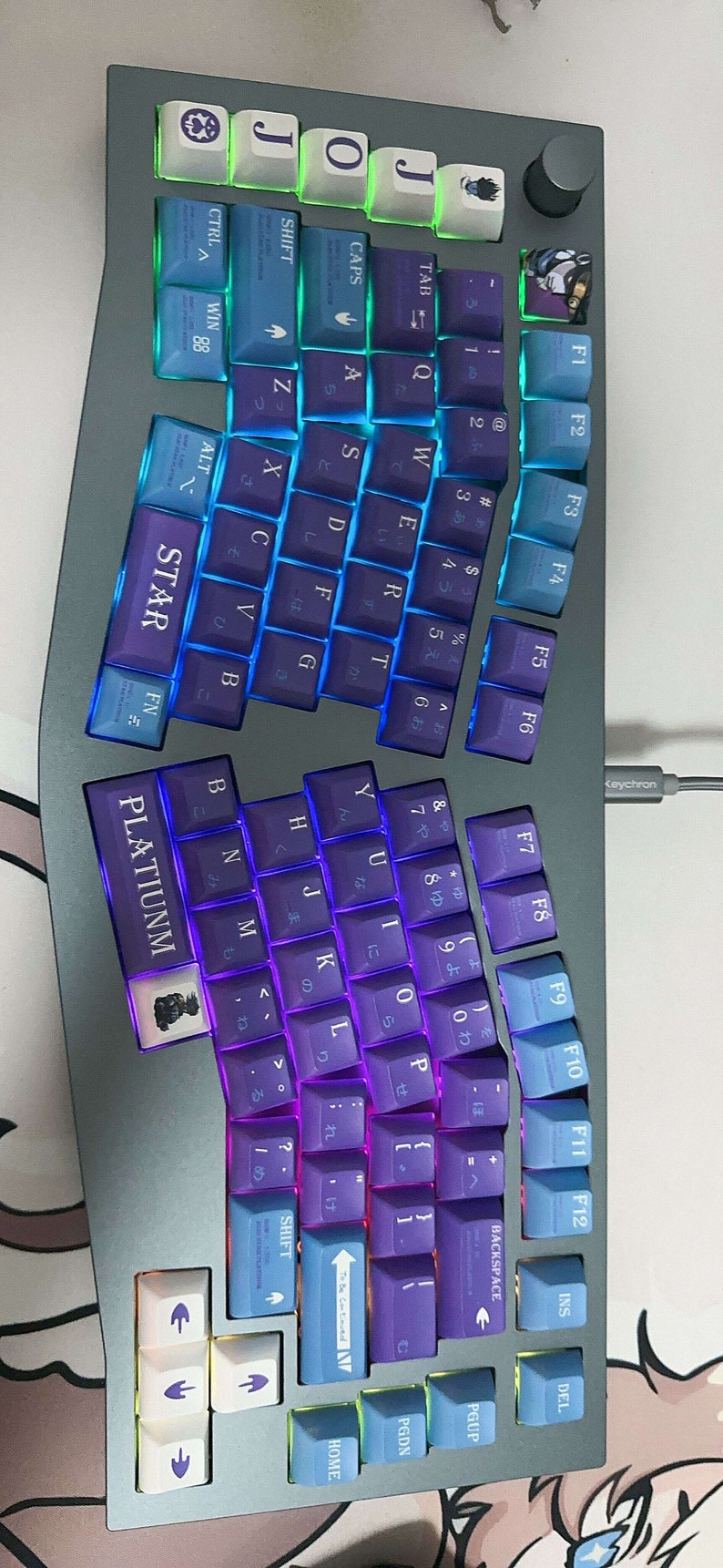 140 Keys Jojo Keycap Set Alice Split Spacebar Keycaps KCA PBT - Etsy