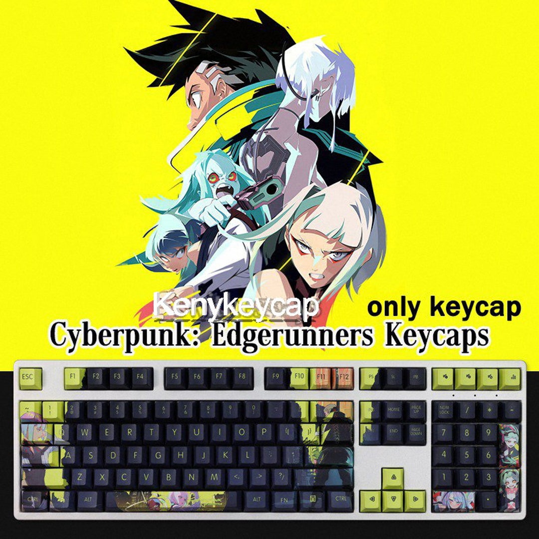 Cyberpunk Keycap Set Cherry Profile Dye-sub Personalized Keycaps for ...