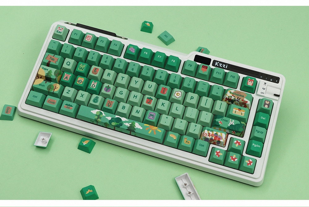 139 Keys Cute Forest Keycaps Full Set Keycap Cherry Profile - Etsy
