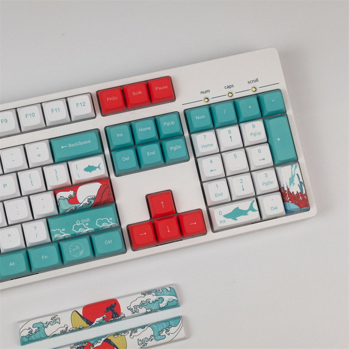 PBT Keycap Set XDA Keycaps Dye-sublimation Ukiyo-e Japan Manga - Etsy