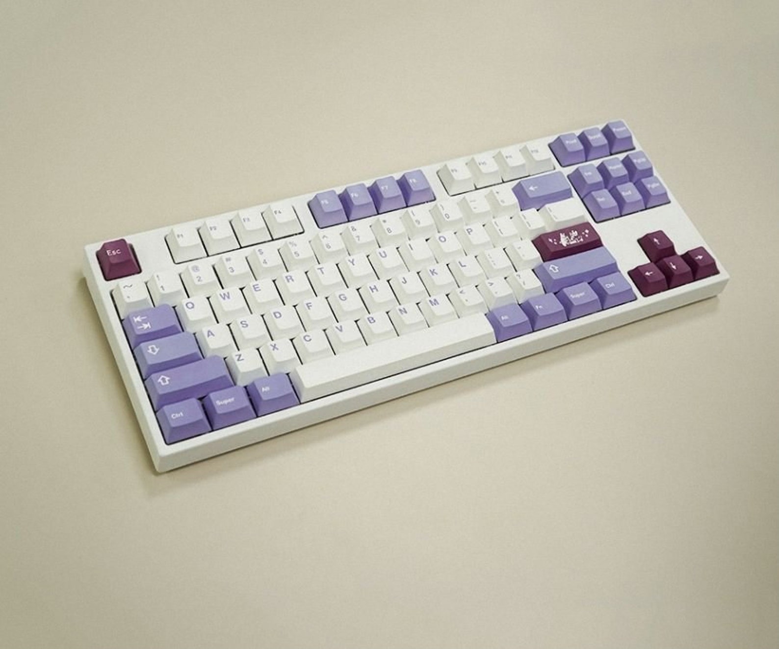 Cute Bunny Keycap Set Cherry Profile Purple White PBT Keycaps - Etsy