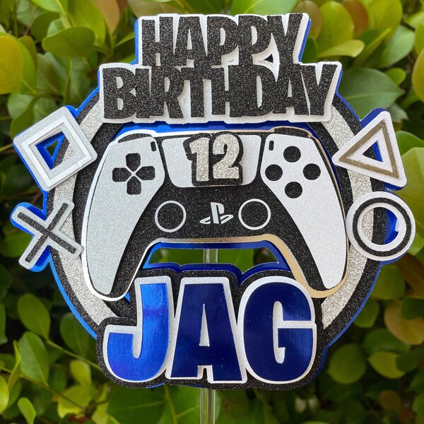 Gaming Cake Topper - Etsy