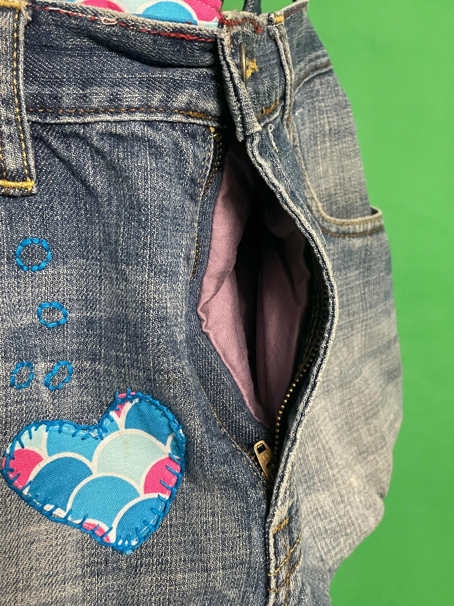 Upcycled Denim Shoulder Bag(scales Pattern) - Etsy