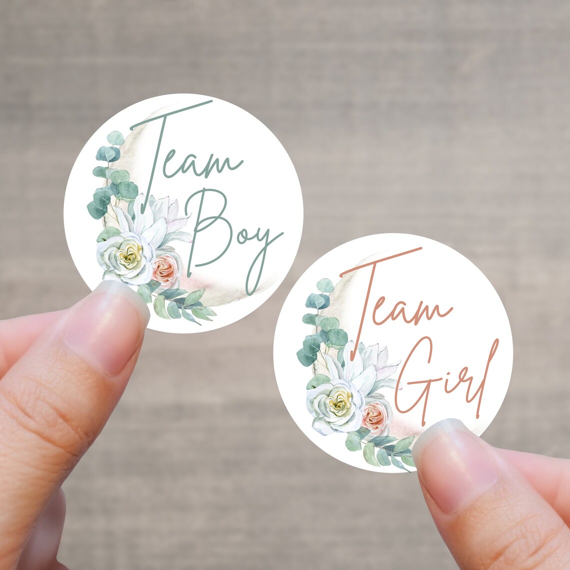 Team Boy Team Girl Gender Reveal Baby Stickers Fall Gender - Etsy