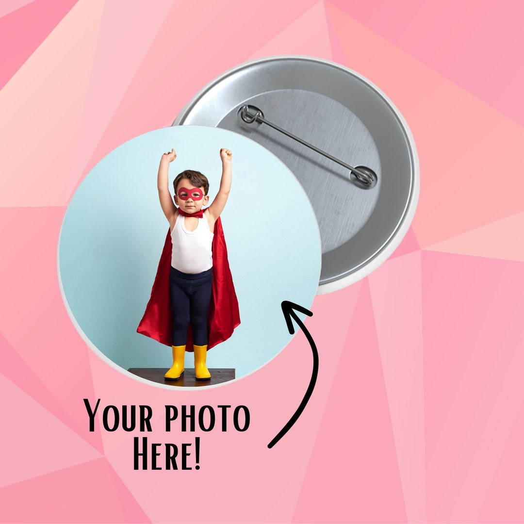 Customizable Button Pin Design Your Own Pin Personalized - Etsy
