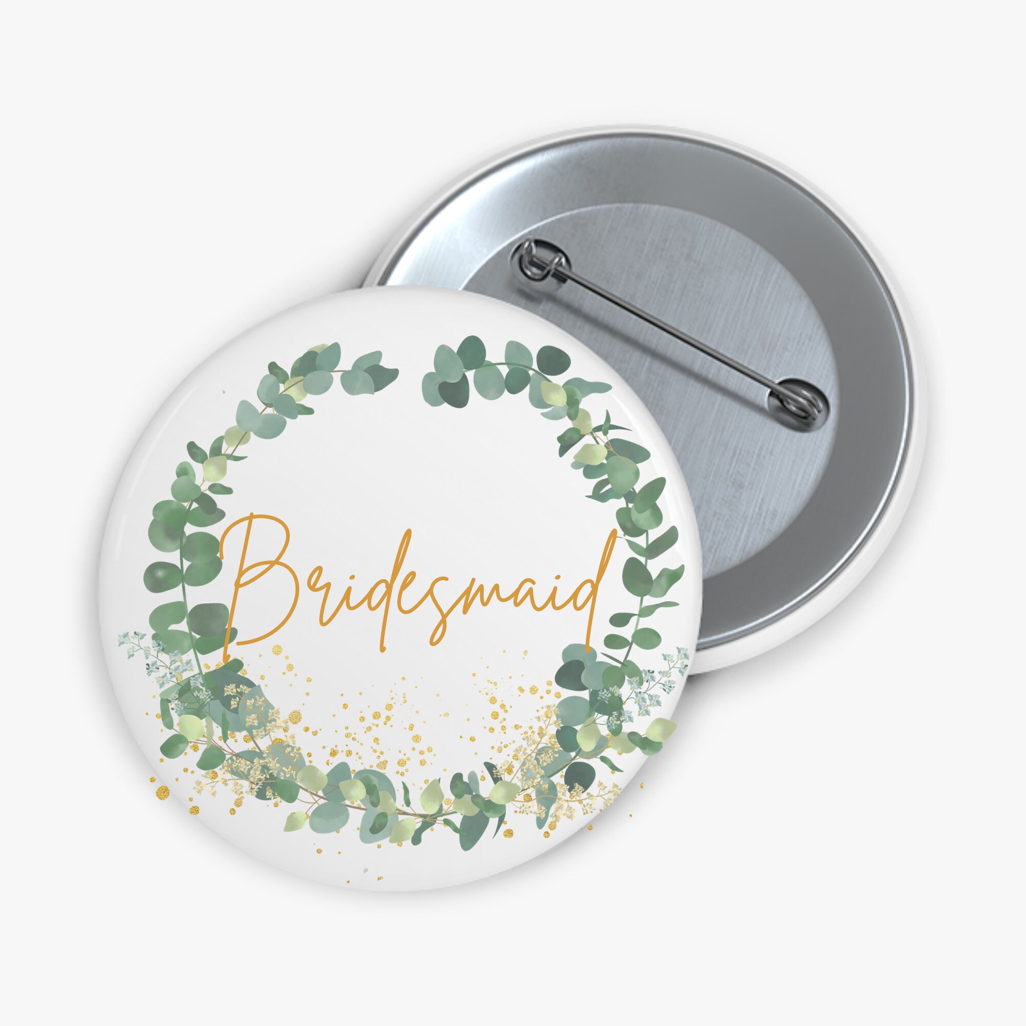 Botanical Garden Bridal Greenery Bridal Shower Pin | Etsy