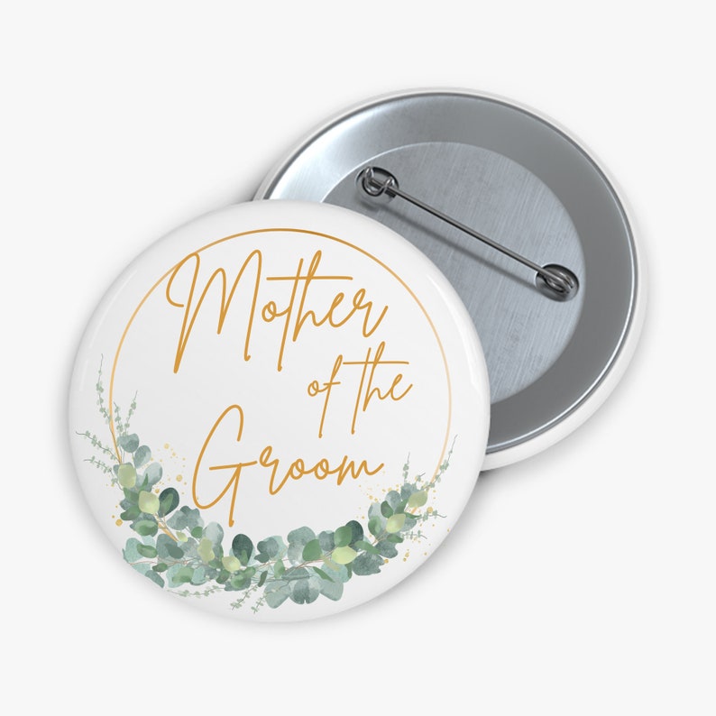 Garden Bridal Party Greenery Themed Bridal Shower Party Pins - Etsy