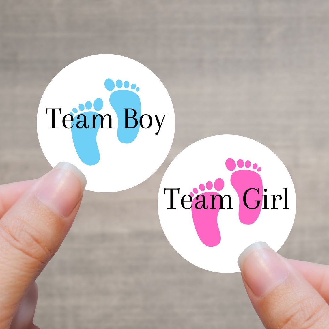 Team Boy Team Girl Gender Reveal Baby Stickers Gender Reveal | Etsy