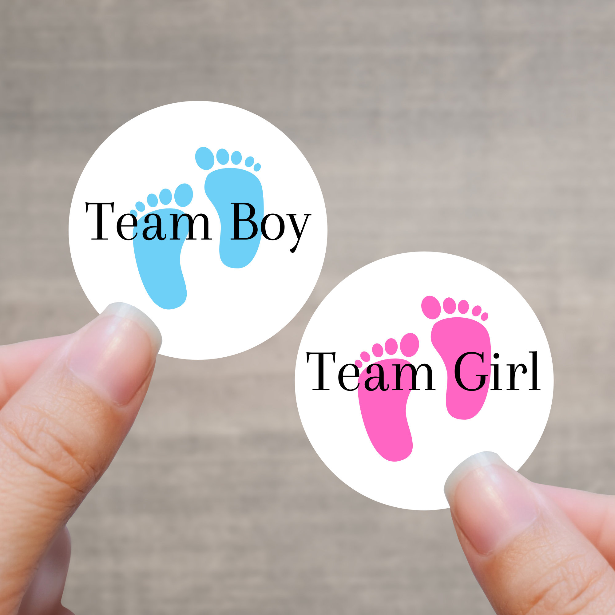 Team Boy Team Girl Gender Reveal Baby Stickers Gender Reveal - Etsy