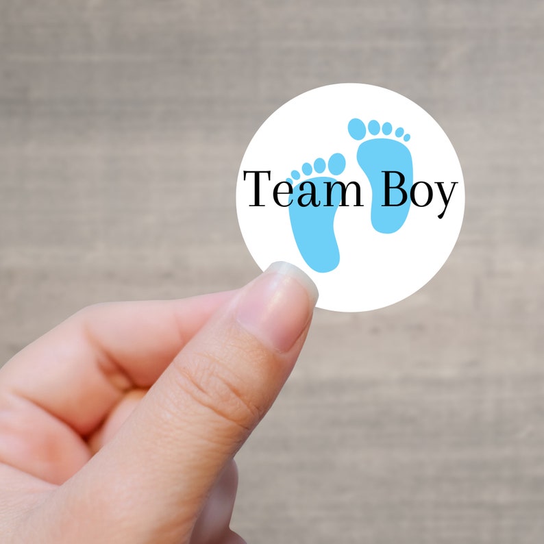 Team Boy Team Girl Gender Reveal Baby Stickers Gender Reveal | Etsy