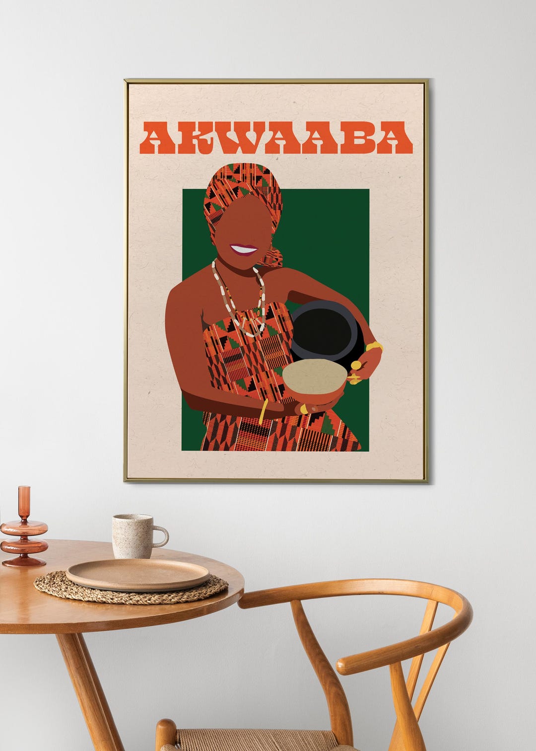 Afrocentric Urban Black Art - Akwaaba Ghanaian Woman - Etsy