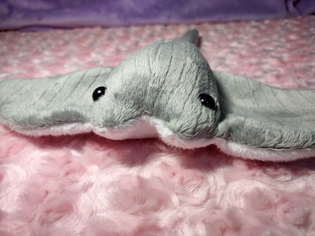Grey Striped Stingray Plushie - Etsy