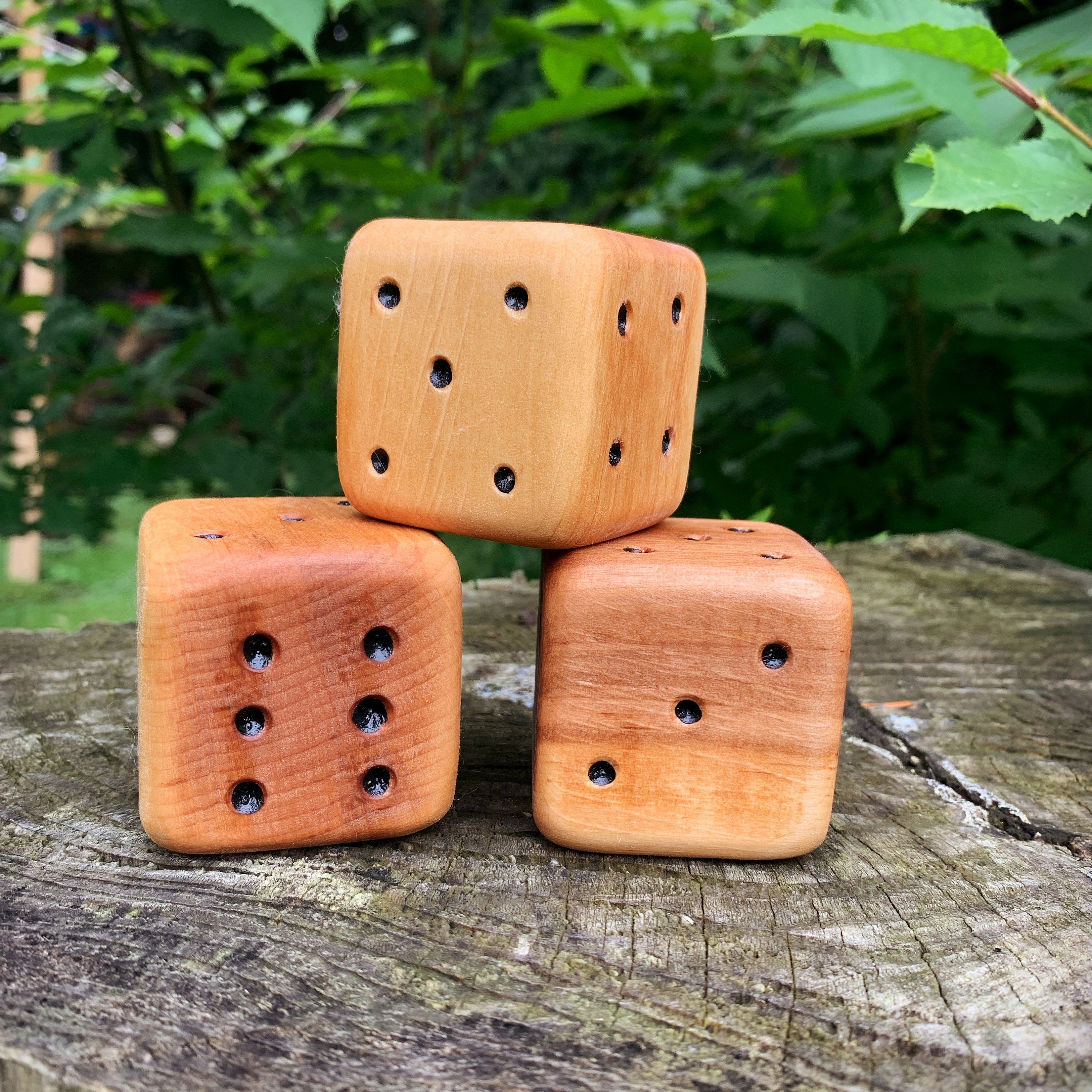 Wooden cube XXL for dice games | Etsy