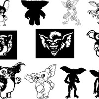 FLASHING GREMLIN Dxf Svg Eps Png - Etsy