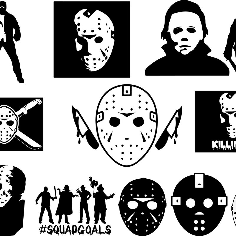 Jason Voorhees Silhouette - Etsy