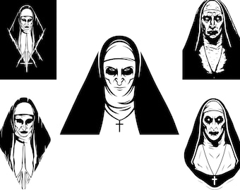 Unholy Nun Svg - Etsy