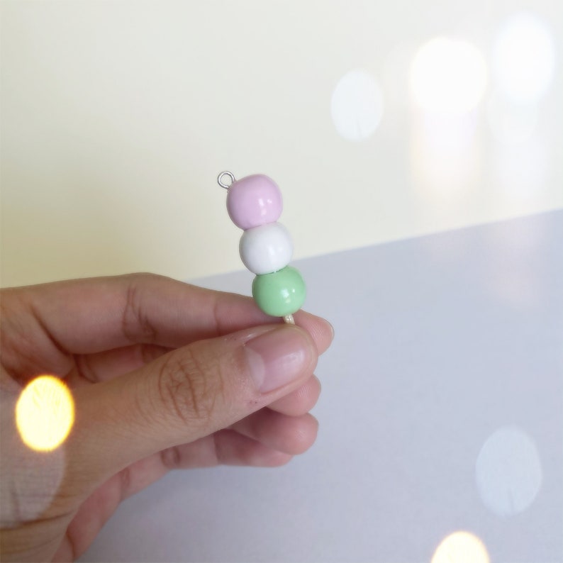 Dango Polymer Clay Keychain, Anime, Miniature Food - Etsy