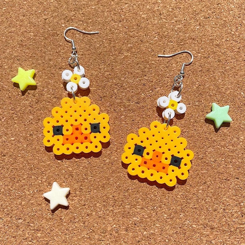 Perler Bead Earrings - Etsy