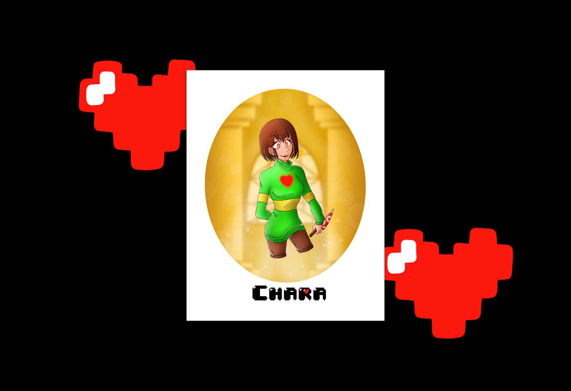 Chara Undertale Fanart, Game, Undertale, Fanart, Video Game, 5x7 - Etsy