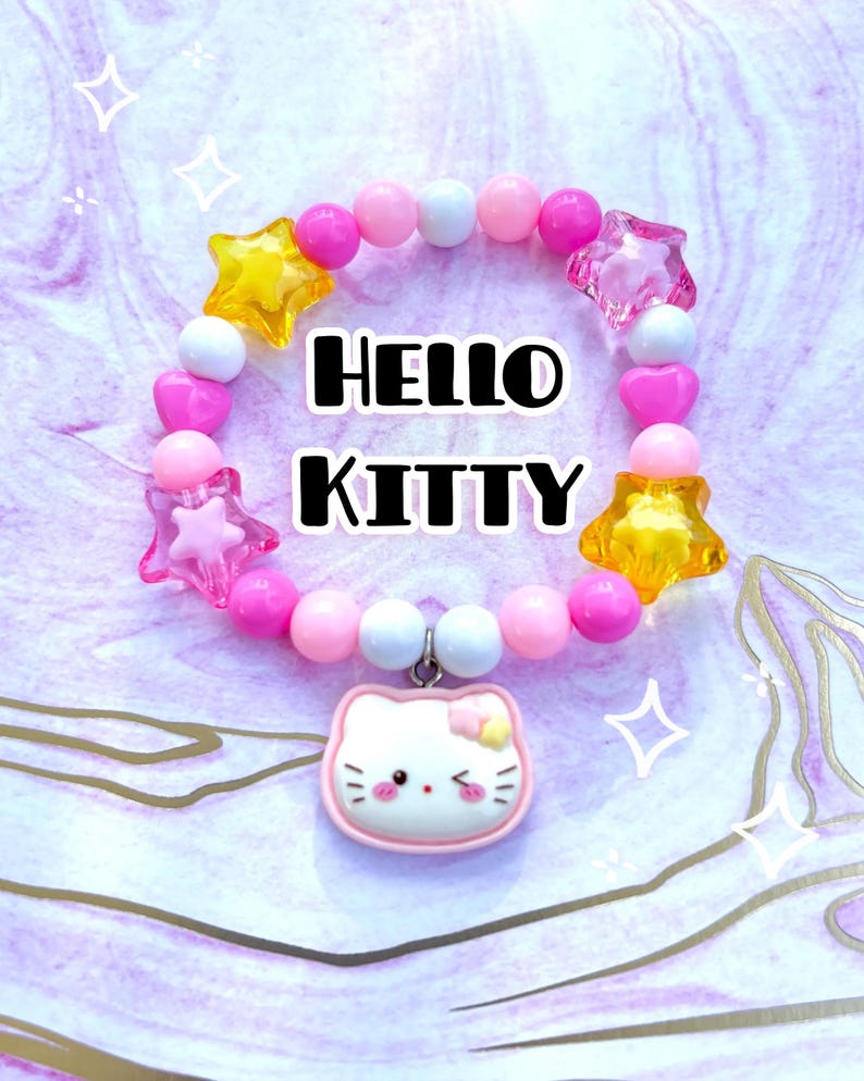 Sanrio-inspired Charm Bracelets | Kitty, Bunny, Frog, Dog, Cat, Brand ...