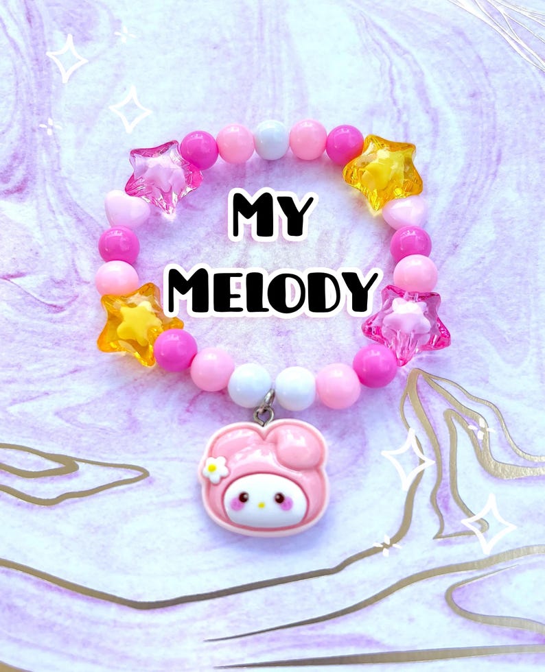 Sanrio-inspired Charm Bracelets | Kitty, Bunny, Frog, Dog, Cat, Brand ...