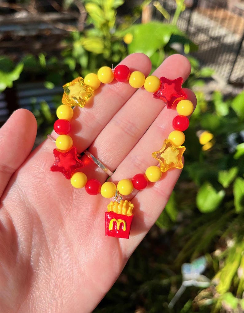 Mcdonald's Fries Themed-bracelet | French Fries, Happy Meal, Ronald ...