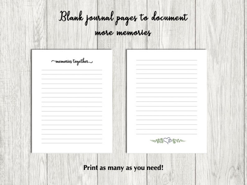 Printable Couple's Journal | Memory Book for Dating Couples | Our Love ...